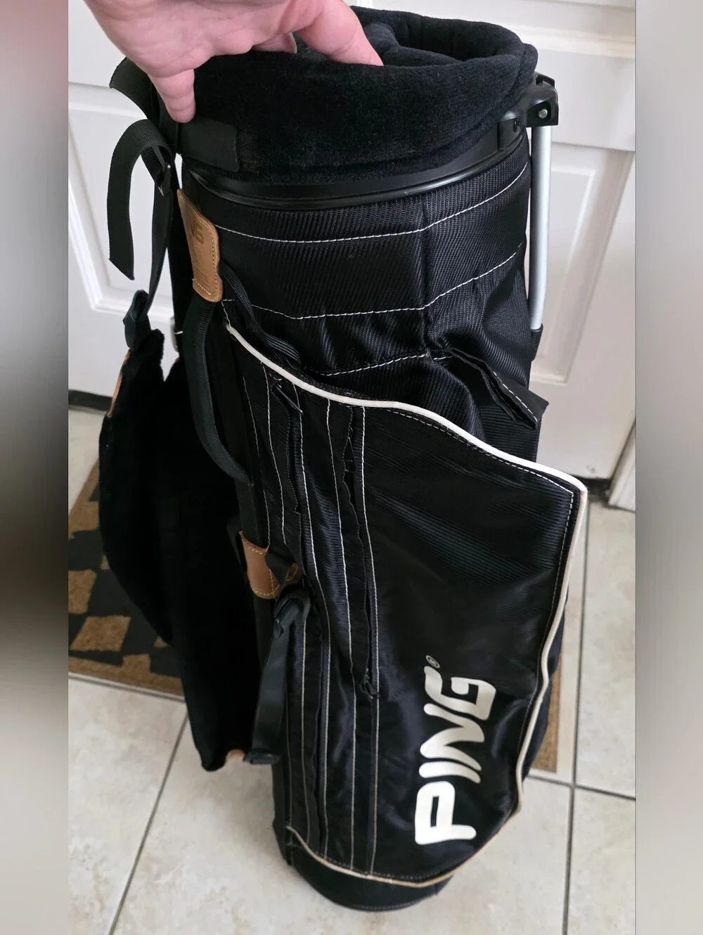 Ping | Games | Vintage Ping Hoofer Golf Club 4 Way Carry Stand Bag ...